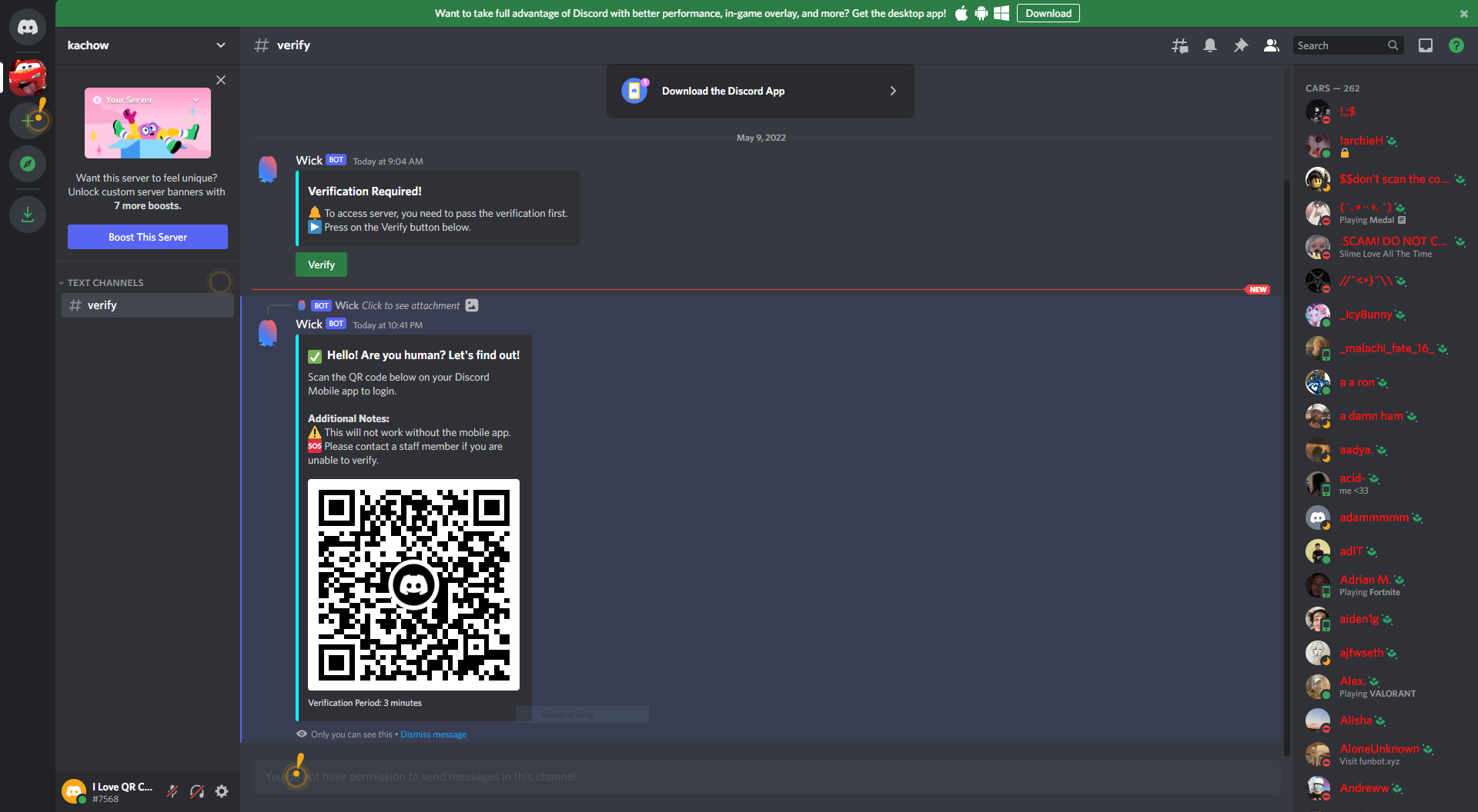 Discord QR Code Phishing